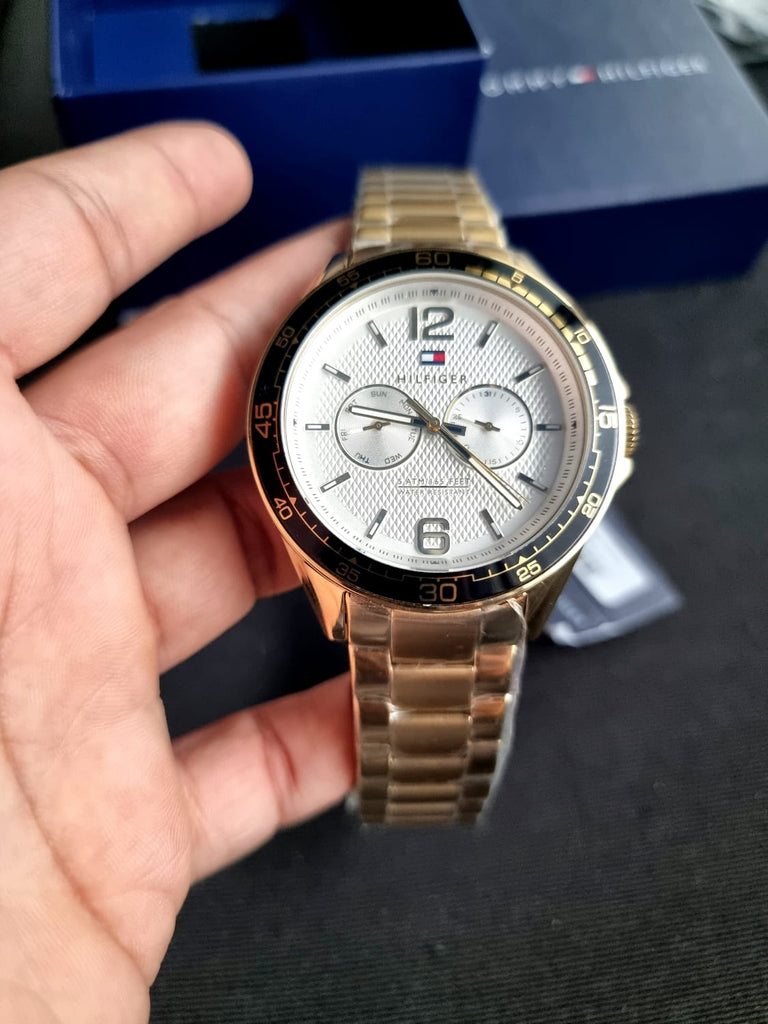 Tommy Hilfiger Men's Sophisticated Sport Quartz Watch with Gold-Tone-S