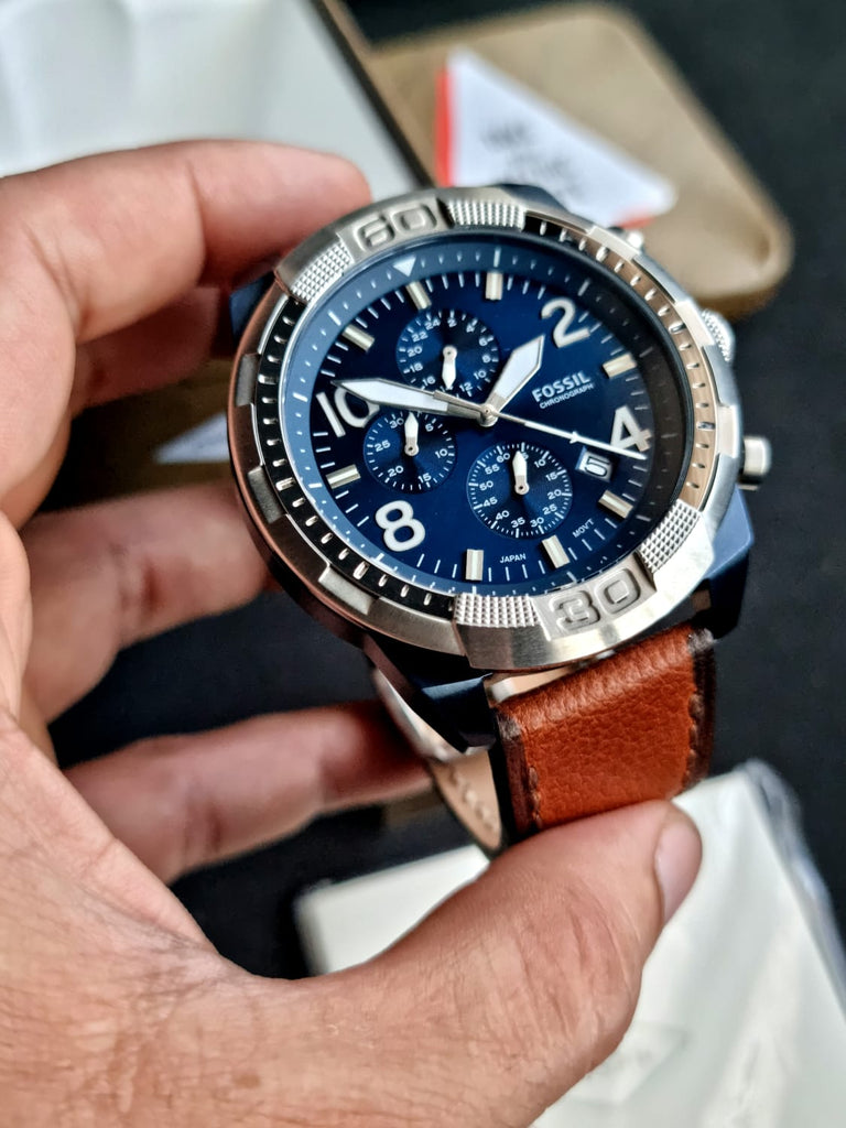 Bronson Chronograph Luggage Eco Leather Watch FS5829