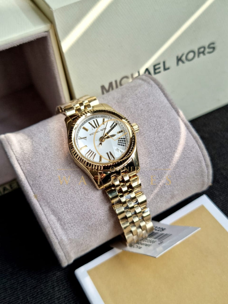 Michael Kors Women's MK3229 - Petite Lexington Gold Watch