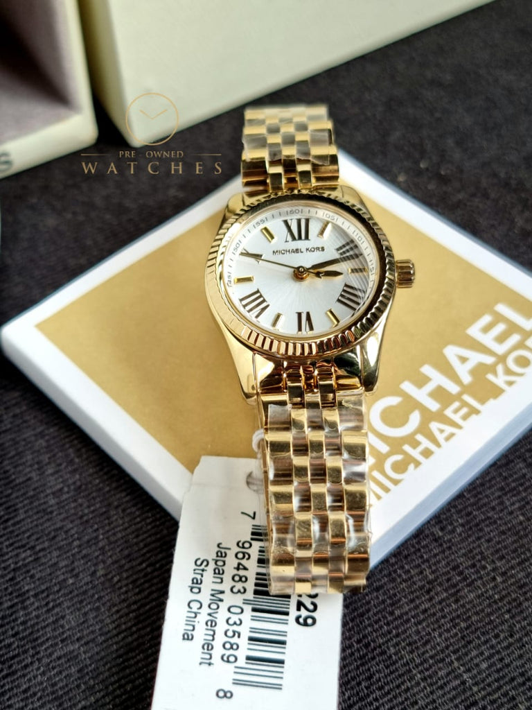 Michael Kors Women's MK3229 - Petite Lexington Gold Watch
