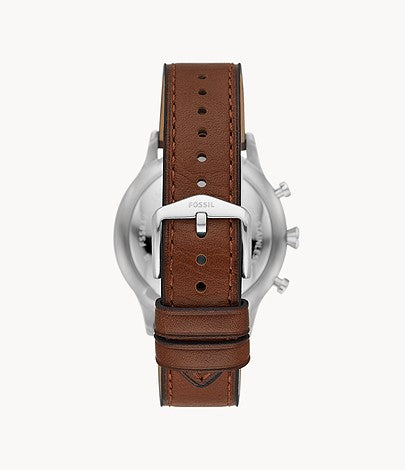 Fossil Retro Pilot Chronograph Brown Eco Leather Watch - FS5832 For Men
