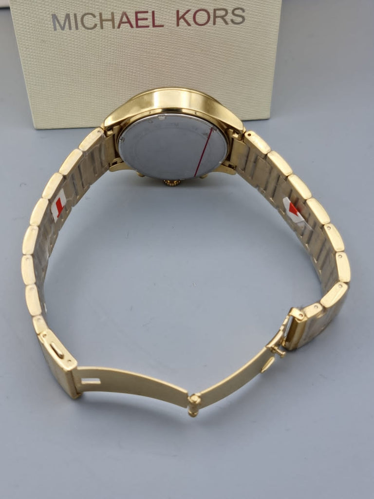 MICHAEL KORS Bailey Chronograph Pink Dial Gold-tone Ladies Watch MK590