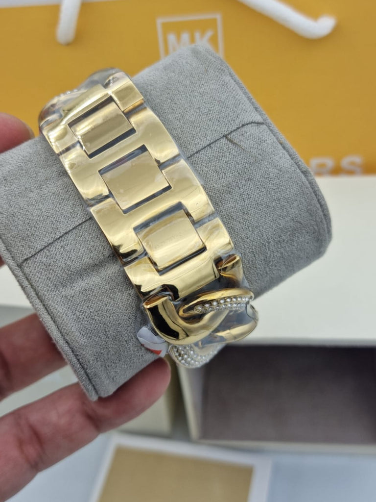 Michael Kors Women’s Quartz Stainless Steel Gold Dial 38mm Watch MK315