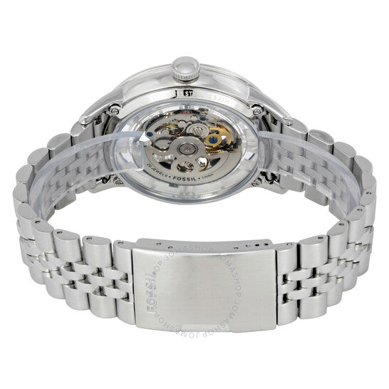 Fossil Men’s Automatic Stainless Steel Skeleton Dial 44mm Watch ME3044